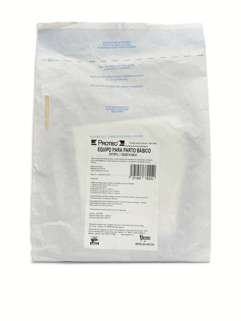 EQUIPO PARA PARTO BÁSICO ESTÉRIL PROTEC – Human Haim